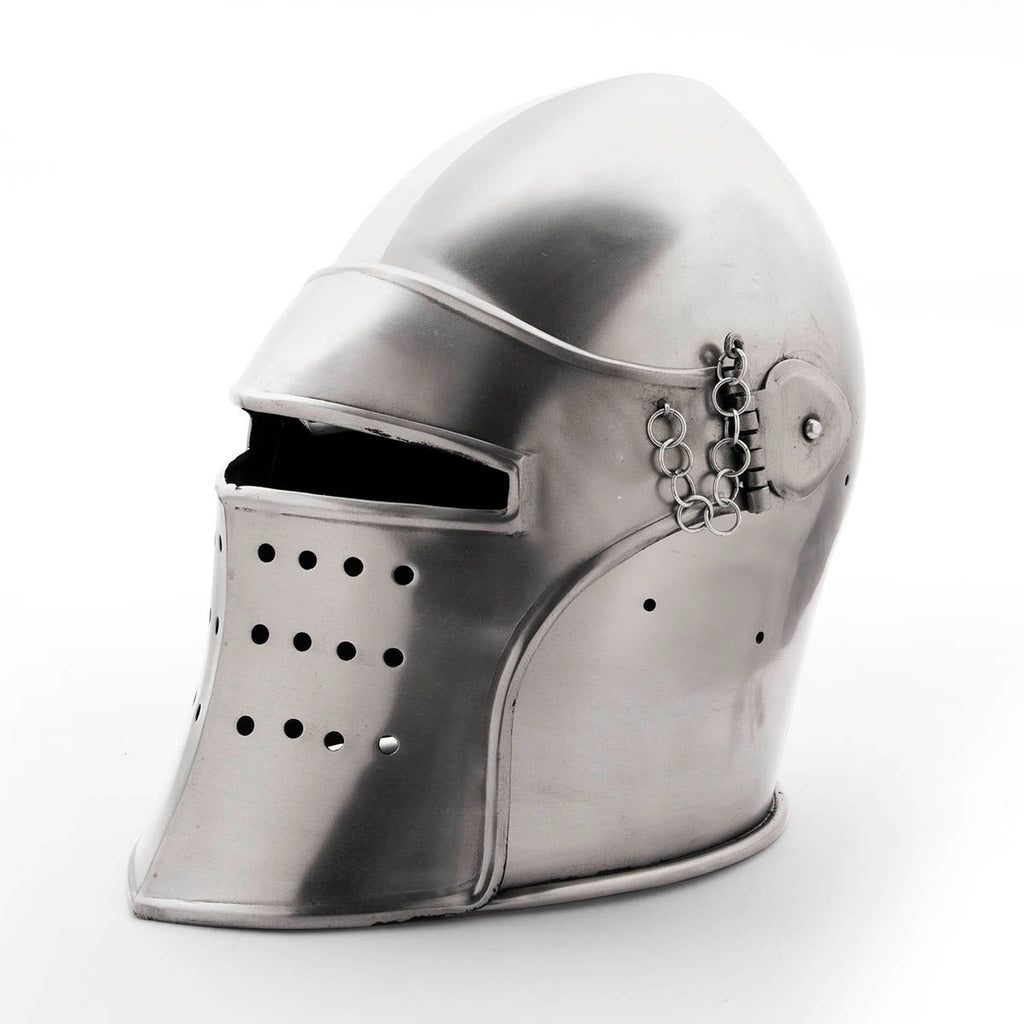 Casco Bacinete con visera desmontable