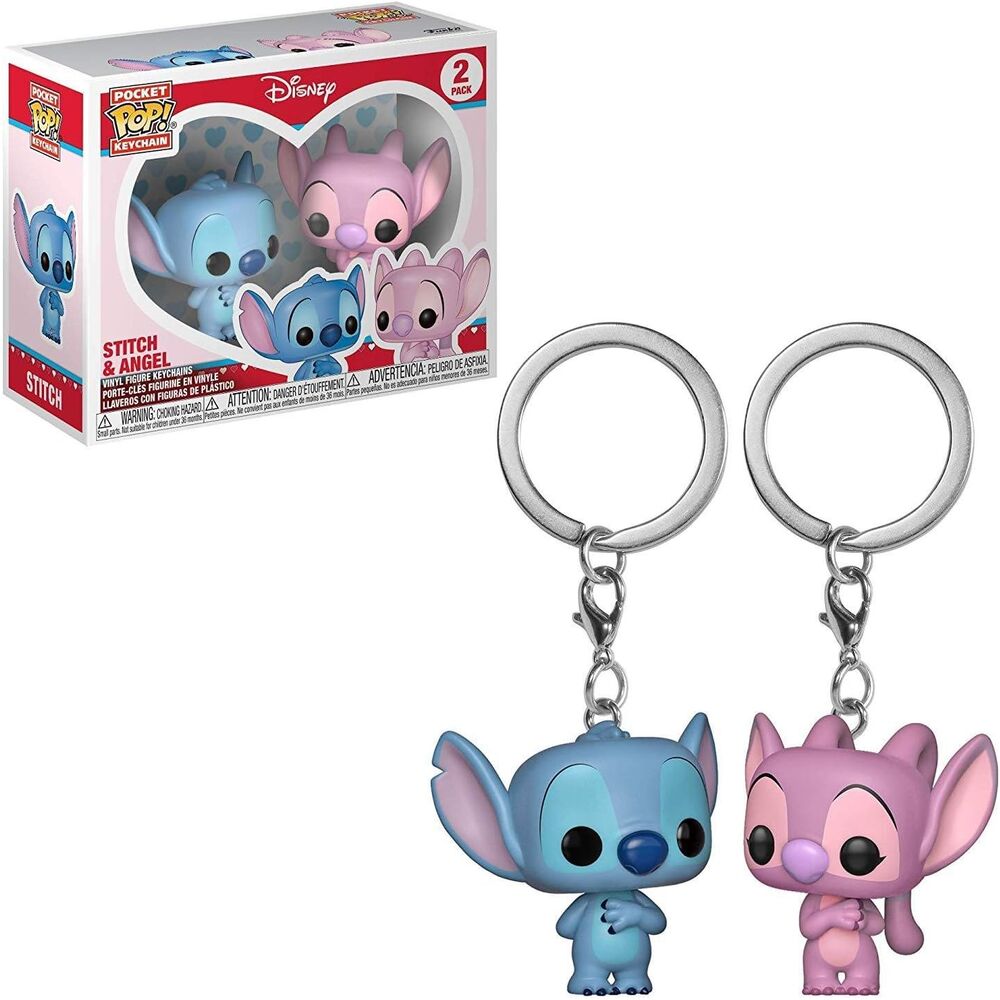 Blister Keychains Pocket Pop Disney Stitch & Angel