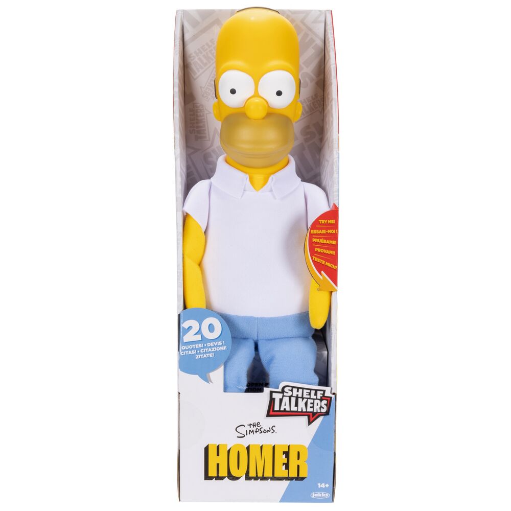 Talking Plush Homer Shelf The Simpsons English 33cm
