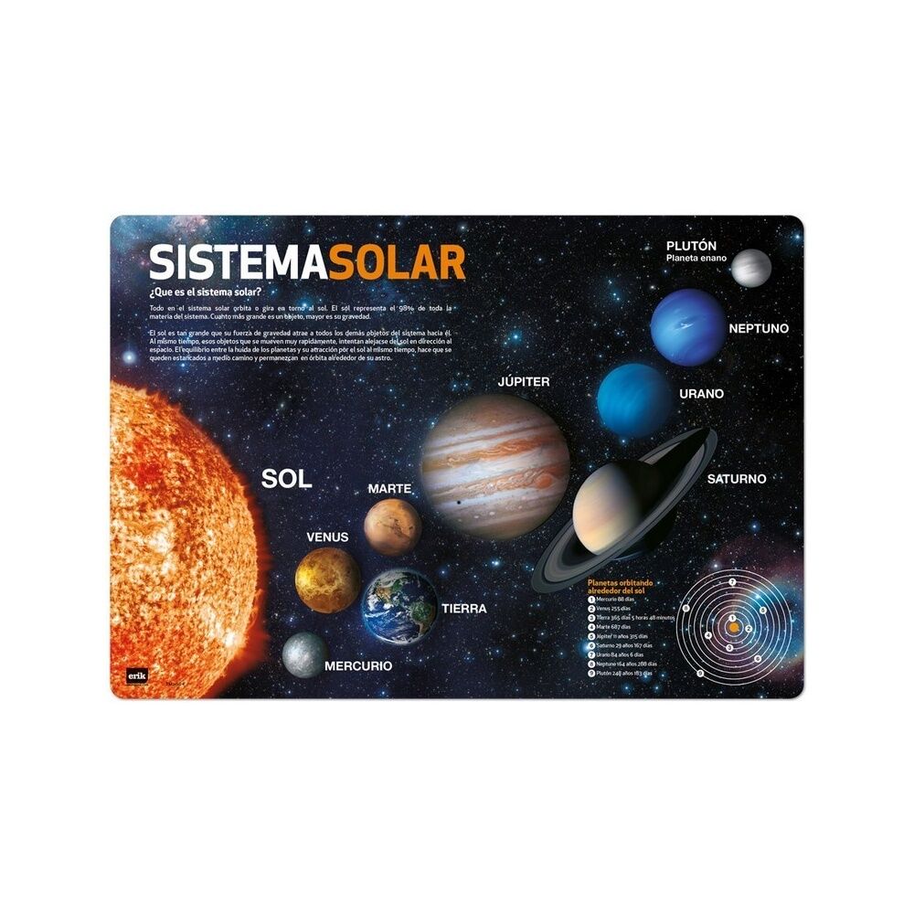 Vade Desk Mat Solar System Spanish