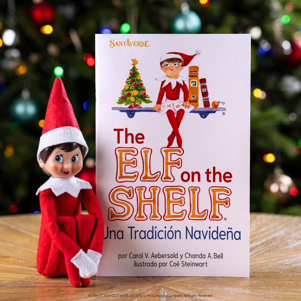 Set Cuento + Muñeco Elfo Niña The Elf On The Shelf Español Solo en Eym