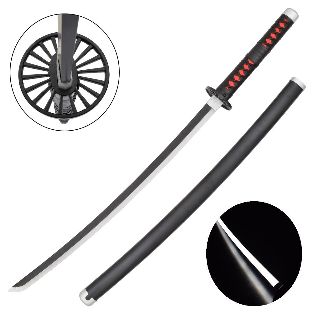 Tanjiro Kamado Katana with LED Lights and Steel Blade | Swords and More