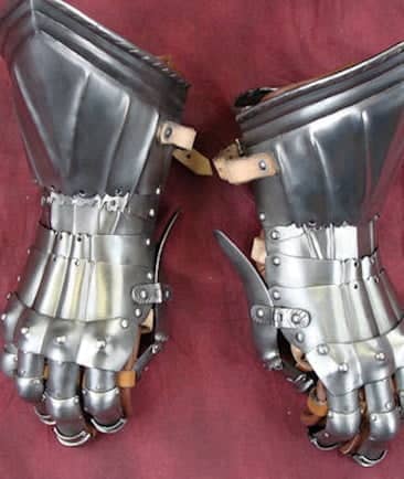 German Gauntlets Decorated 15th Century Medieval Recreation MH-A0800D