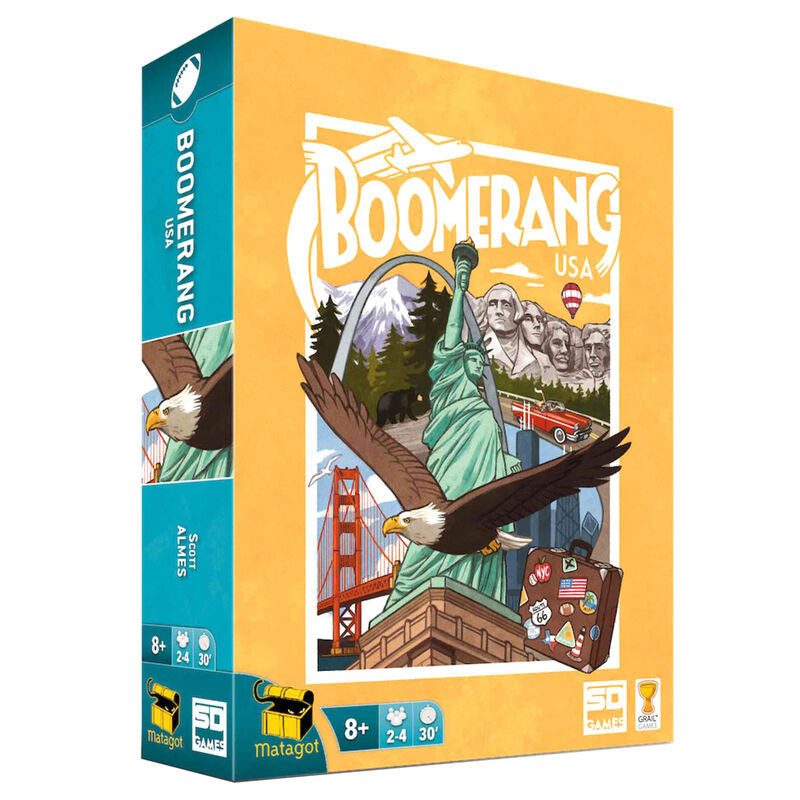 Boomerang USA board game in Spanish